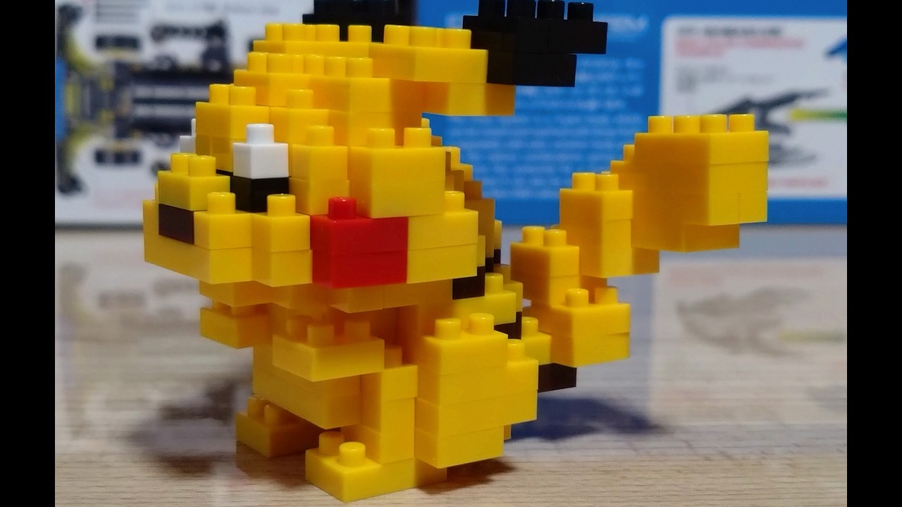[nanoblock] Pokémon Pikachu [NBPM-001] Nanoblock Assembly - YouTube
