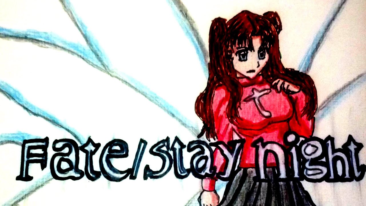 Dibujando A Rin de Fate Stay Nigth / Drawing Rin Fate Stay Night - YouTube