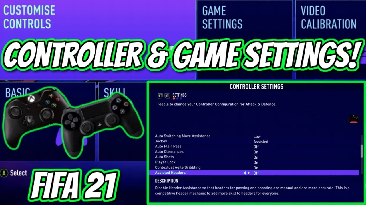 The BEST FIFA 21 Controller & Game Settings! - Xbox & Playstation - YouTube