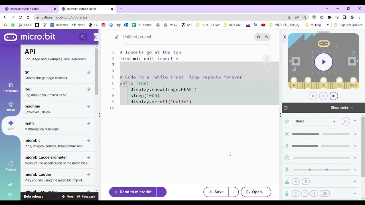MicroBit Yeni Python Editorünü Tanıyalım - YouTube