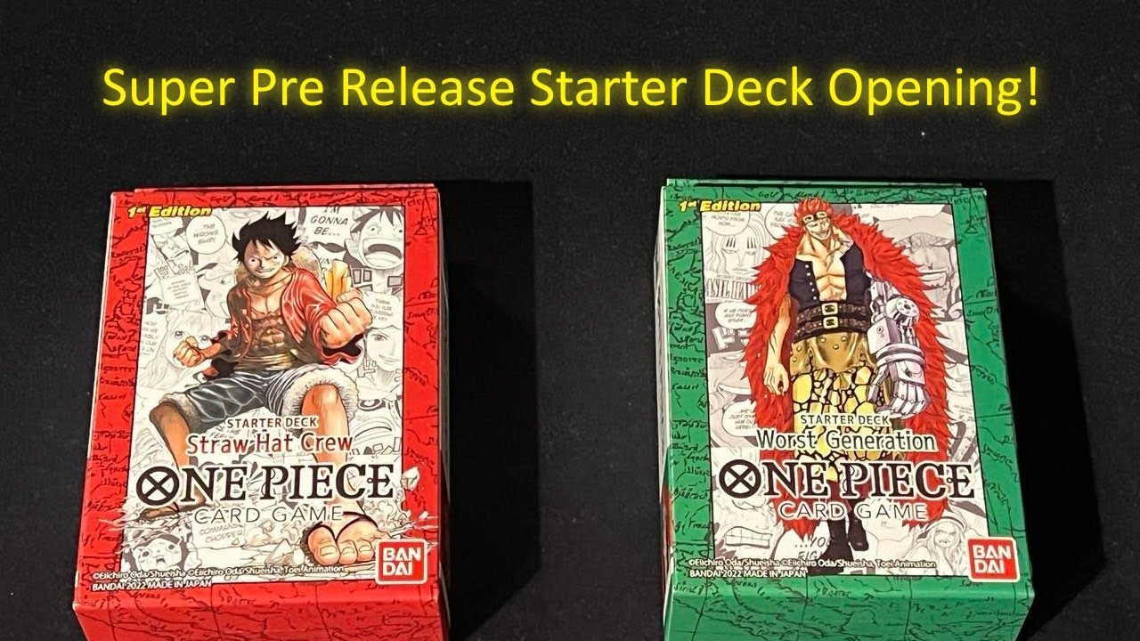 One Piece Super Pre Release Starter Decks ST01 & ST02 Opening! - YouTube