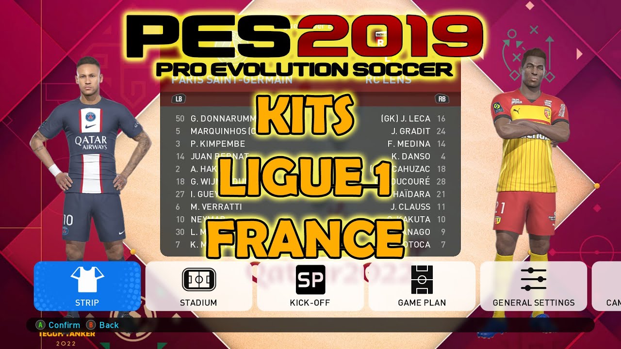 PES 2019 New Kits Ligue 1 France smoke patch 19.4.2 | Teguh Tanker ...