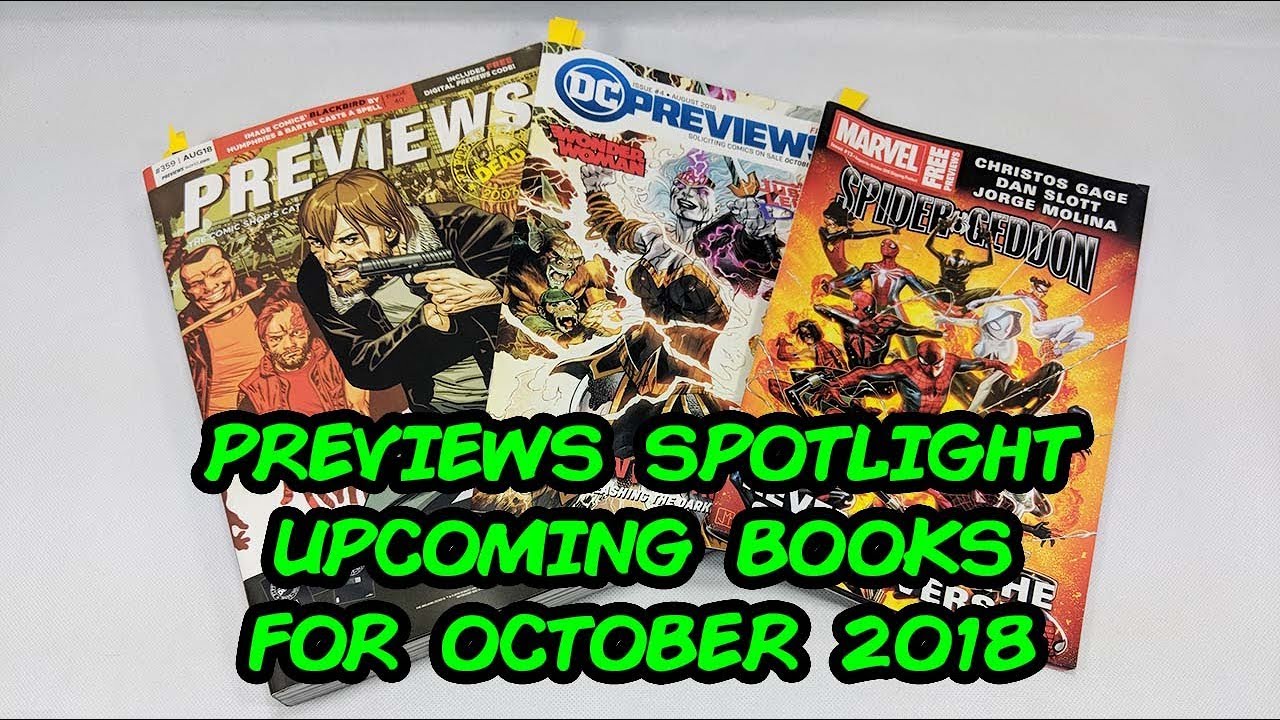 Previews Spotlight - Upcoming Comic Books for October 2018!! - YouTube