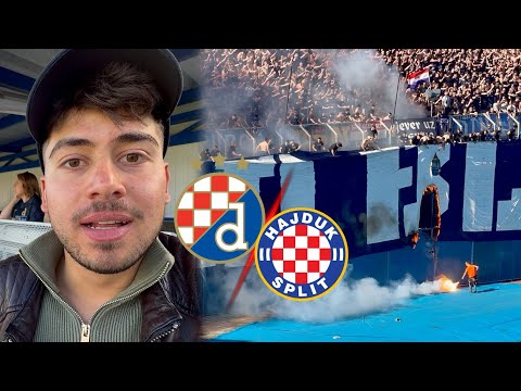 Kroatiens Derby eskaliert 🇭🇷🔥 BBB-Banner brennt 😳 | Dinamo Zagreb vs. Hajduk Split | Stadionvlog 