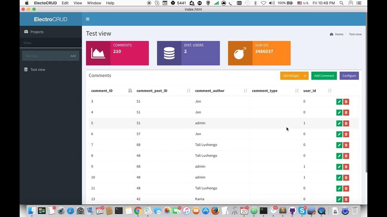 ElectroCRUD - OpenSource MySQL CRUD App - YouTube