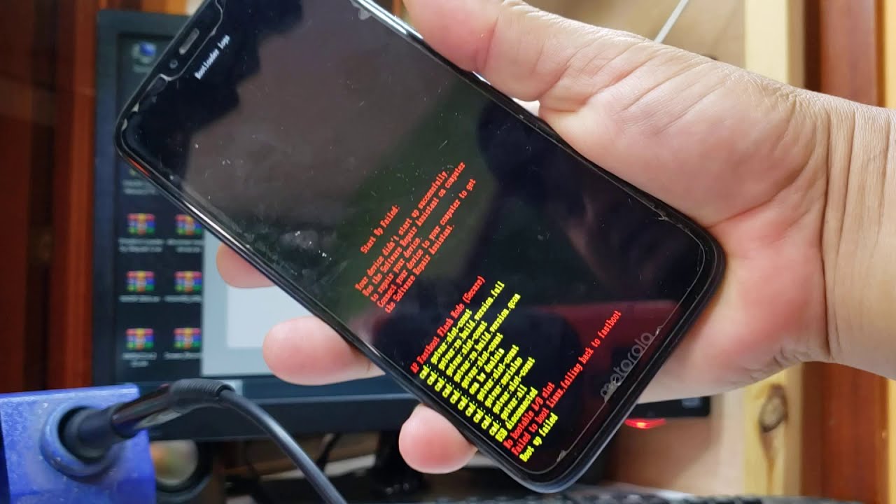solución error "Start Up Failed" motorola moto G7 POWER - YouTube