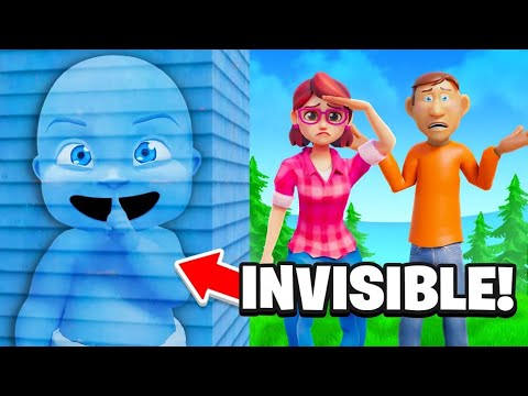 Baby Becomes INVISIBLE In HIDE AND Seek... - YouTube