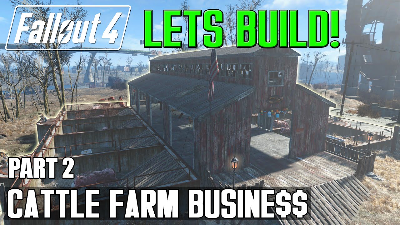 Fallout 4 - Cattle Farm Business - County Crossing Settlement Build ...