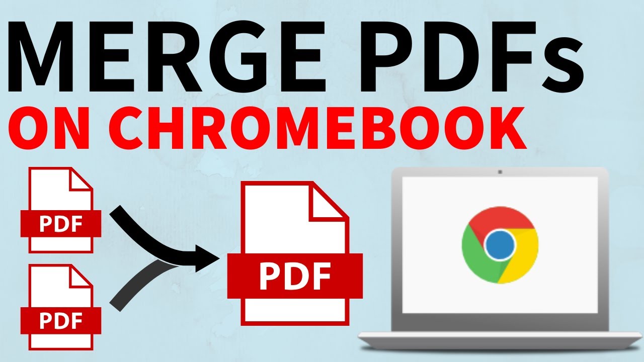 How to Merge PDF Files on Chromebook - FREE - YouTube