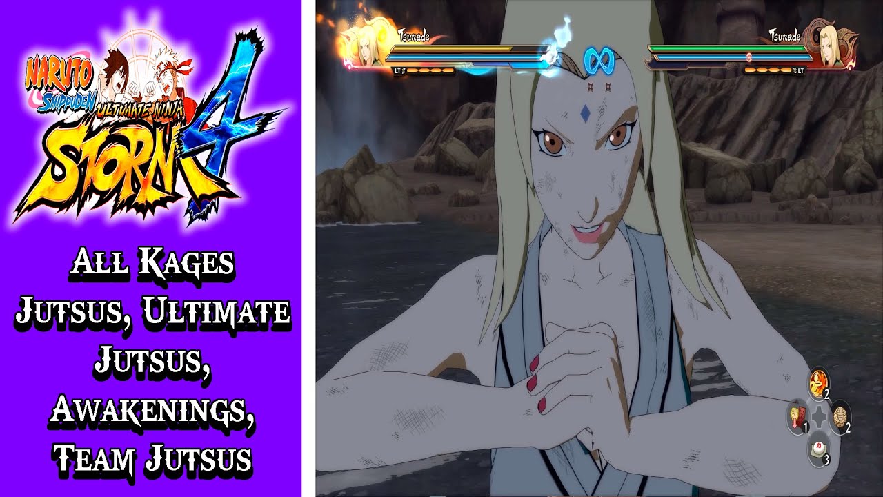 Naruto Shippuden Ultimate Ninja Storm 4 - All Kages Jutsus, Ultimate ...