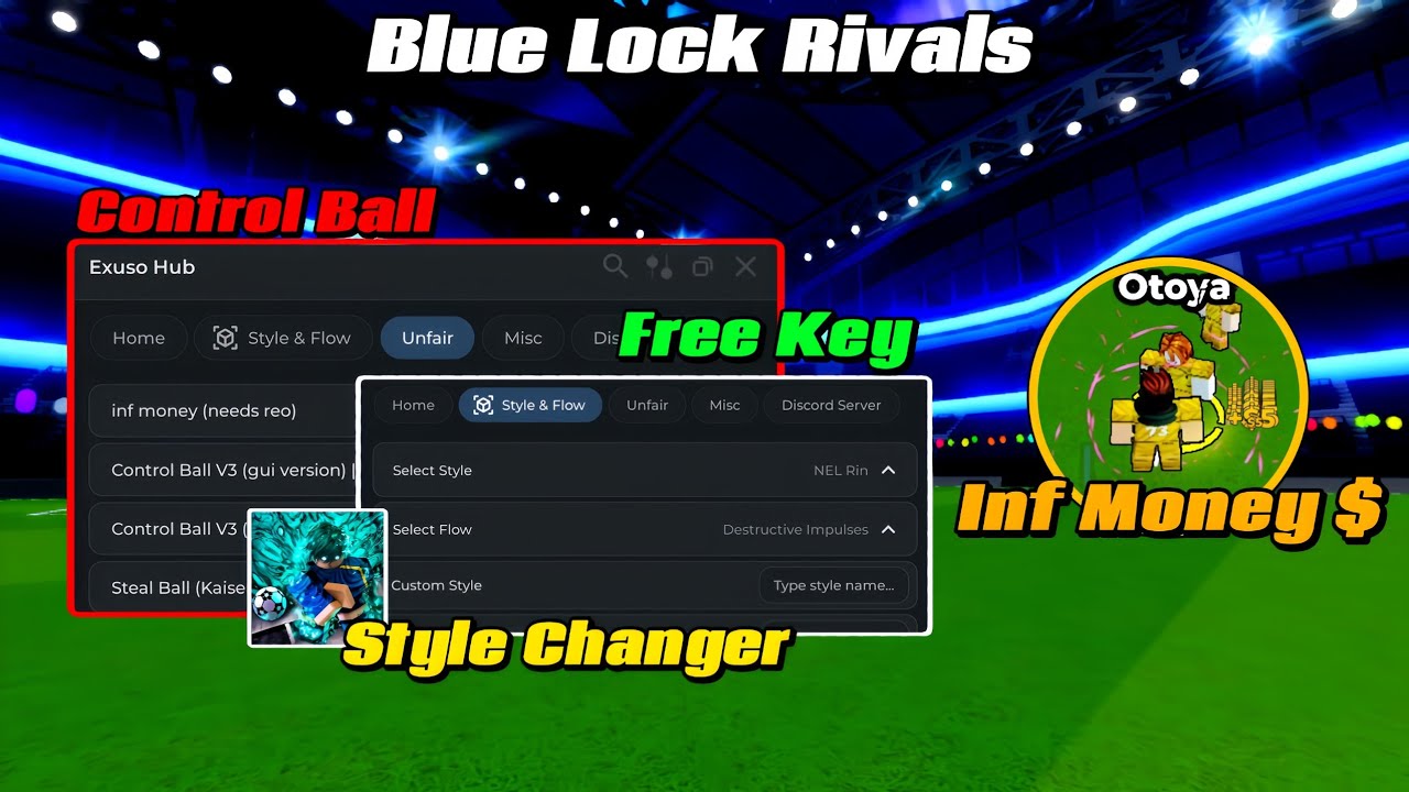 BEST BLUE LOCK: RIVALS SCRIPT FREE KEY INFINITE MONEY FARM, STYLE ...