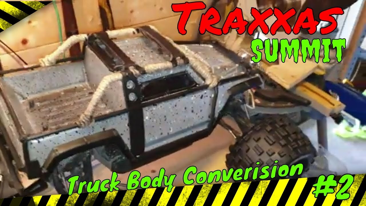 Traxxas Summit Truck Body Conversion - Part 2 - YouTube