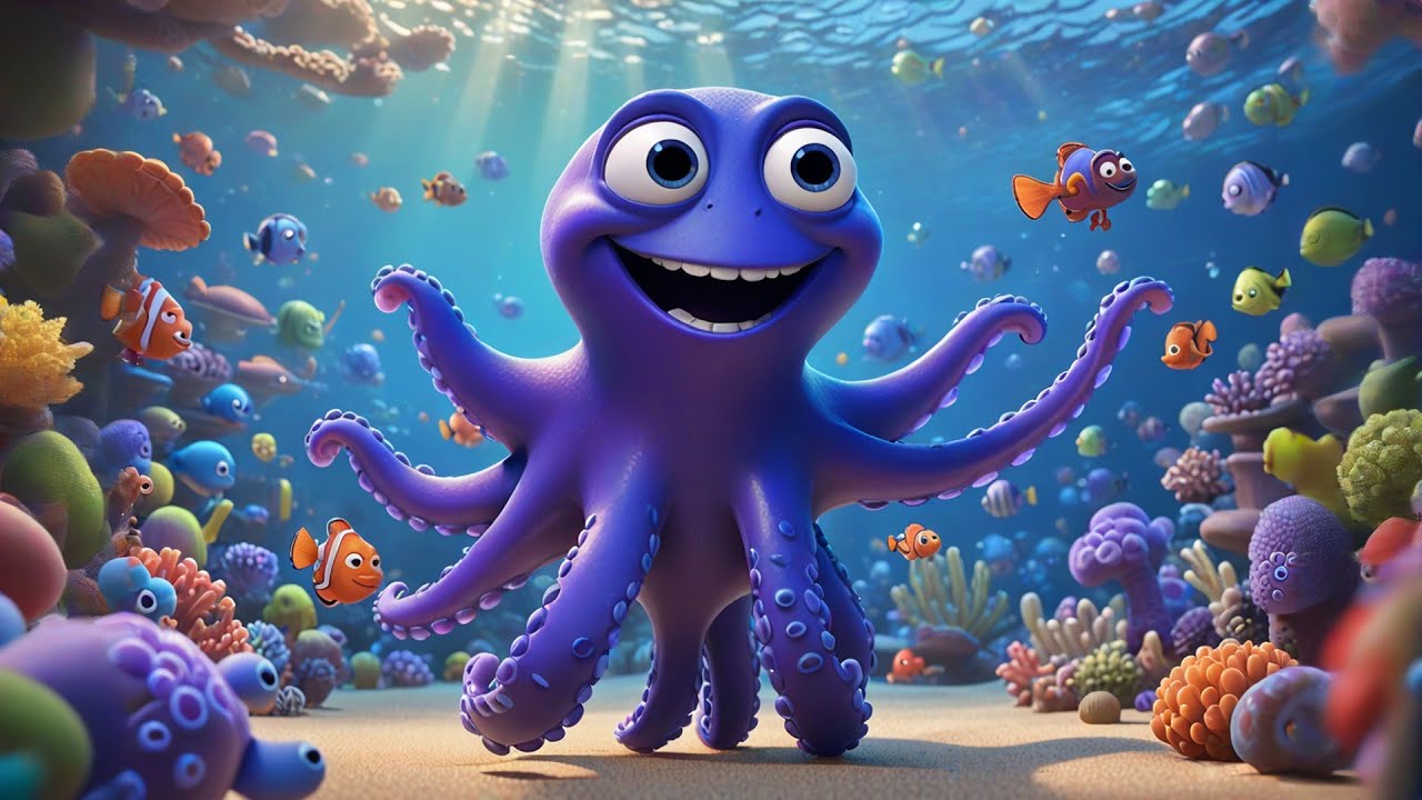 Ollie Octopus Has 8 Hugs | Fun Counting and Animal Song for Kids ...