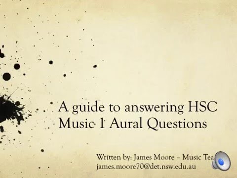 How to Get a Band 6 for Music 1 HSC Aural Exams - YouTube