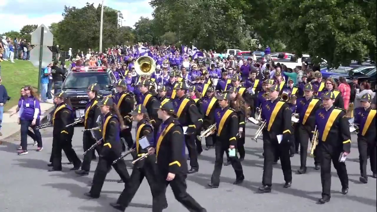 2018 AHS Marching Rams - Sep 29 - Homecoming Parade - YouTube