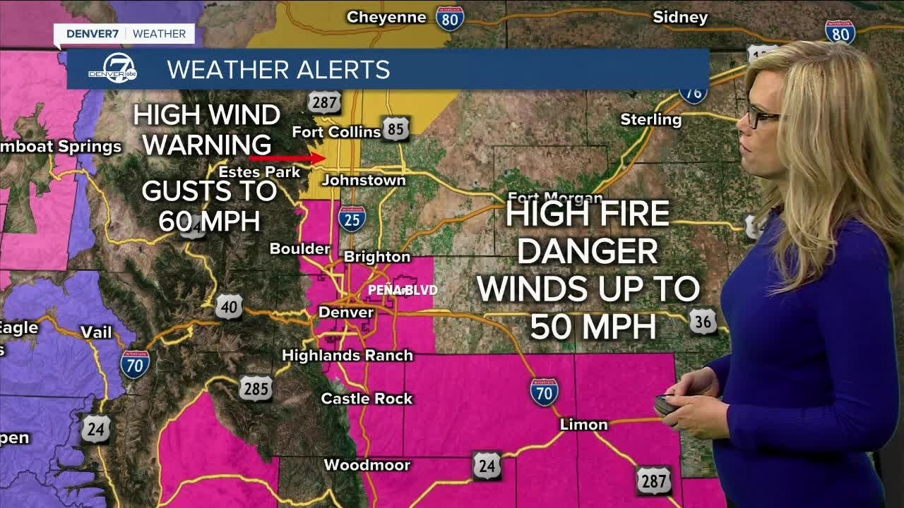 High fire danger for Denver metro area again today - YouTube