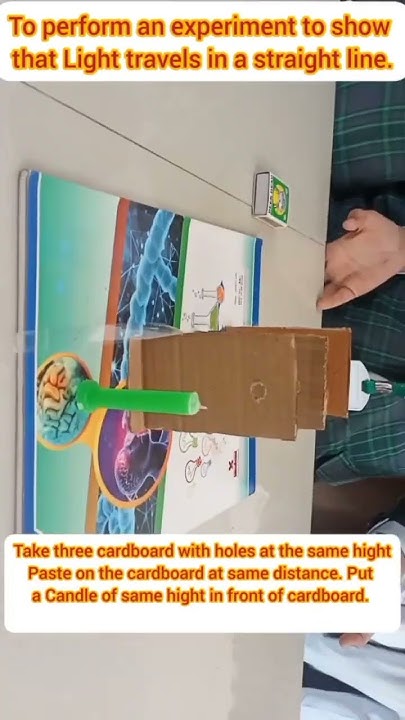 Experiment to show that light travels in a straight line.#light # ...