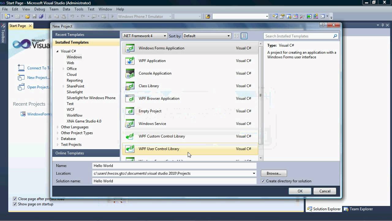 SGD 113 Intro to Visual C# - YouTube
