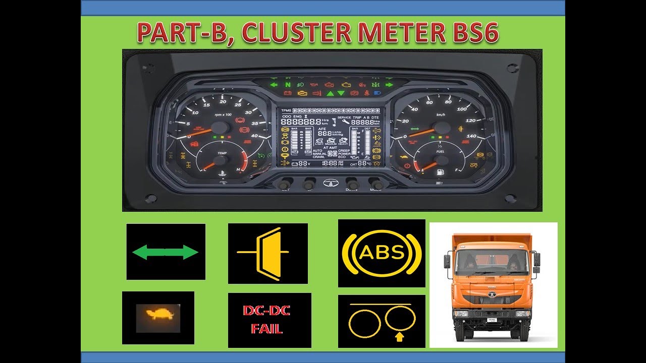Tata Bs6 Cluster meter Janiye apni gaddi ke Signa odometer / cluster ...