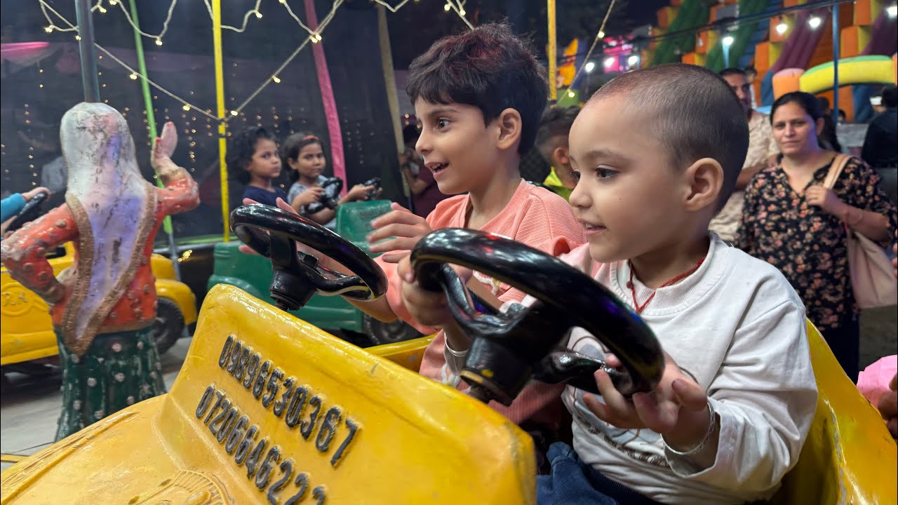 Shivom enjoyed Diwali Fair - YouTube