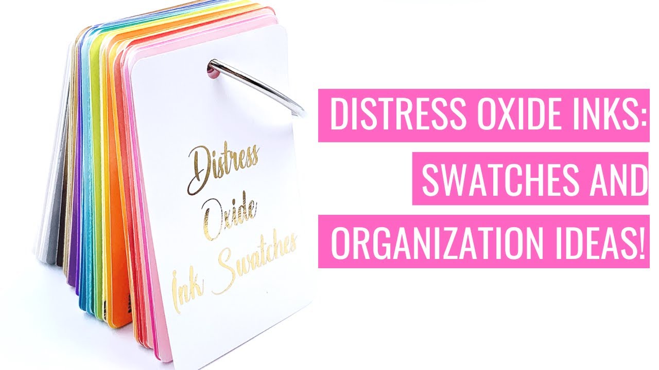 Distress Oxide Ink Pads Swatches + Ink Pads Storage Solution For small ...