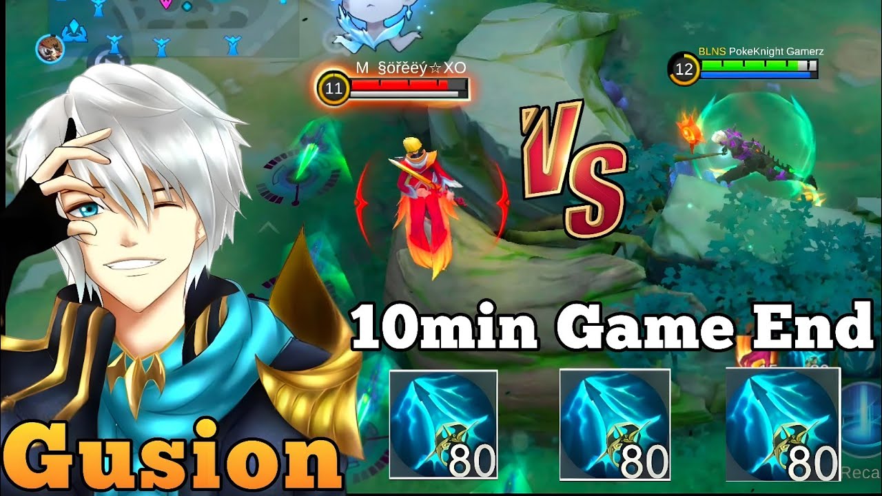 Gusion V/s Meta Hero Ling | Only 10min Game End | in Rank Match - YouTube