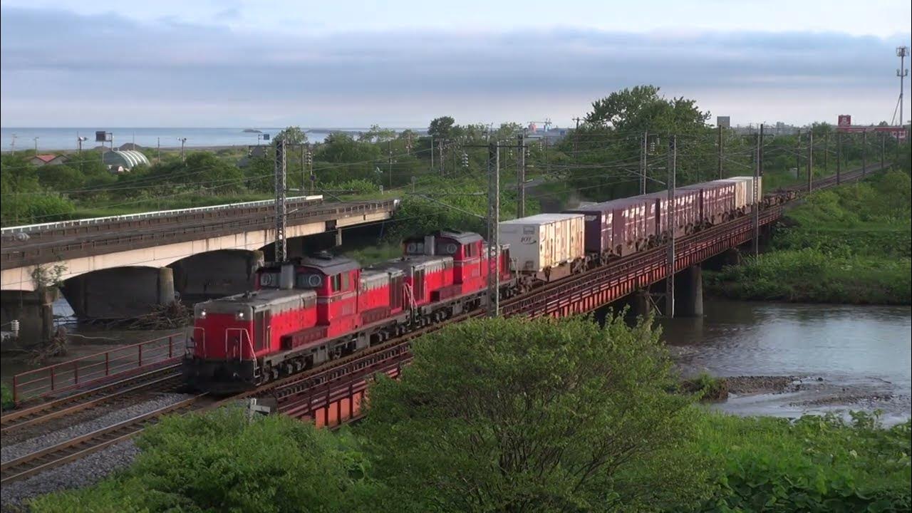 千歳線 キヤ検 DD51重連代走 室蘭本線 2081列車 (2012.6.17) - YouTube
