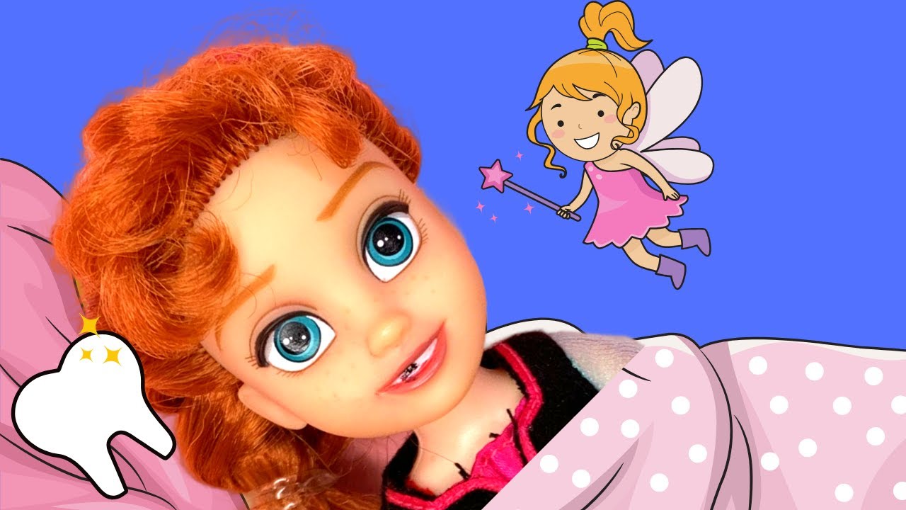 Tooth Fairy ! Elsa and Anna Toddlers | Anna Tooth Taken Out | Evening ...