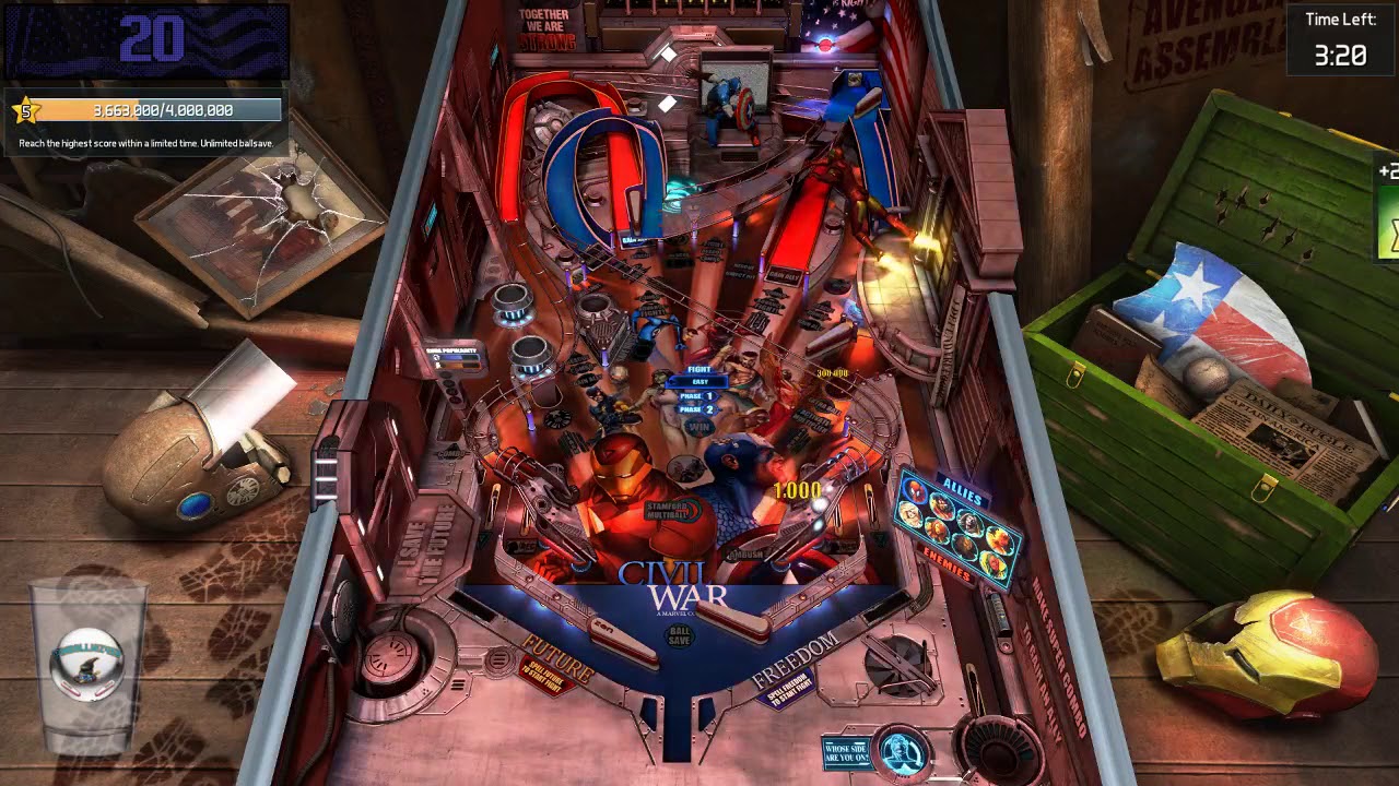Pinball FX3 - Civil War (5 Minute Challenge) - YouTube