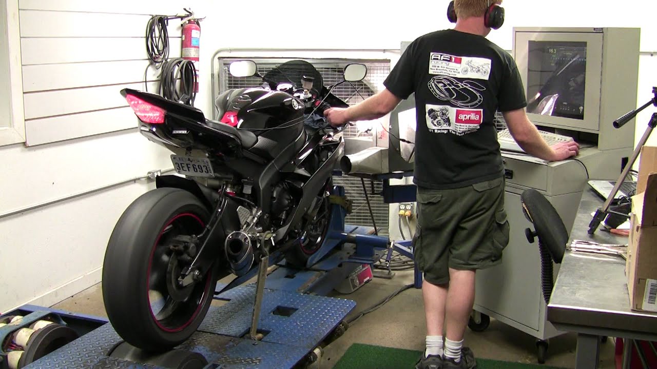 2006 Yamaha R6, Dyno Test, Post Tuning - YouTube