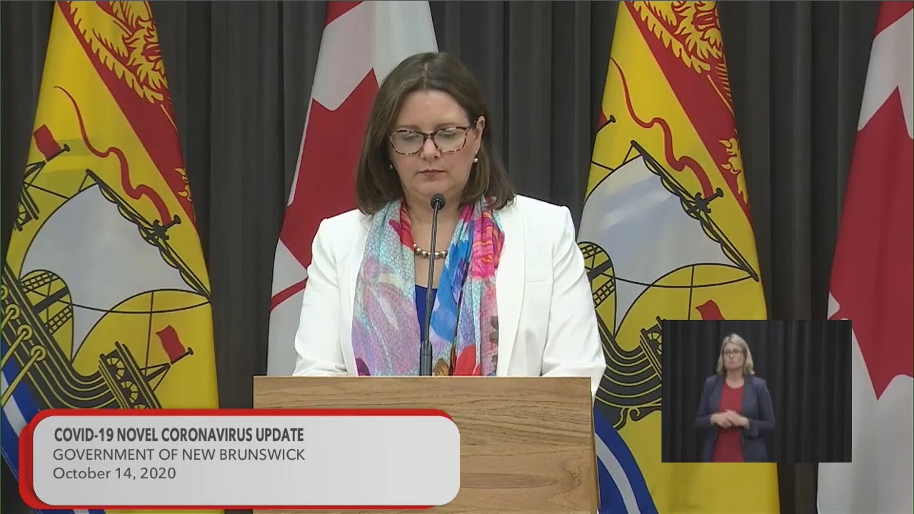 COVID-19 Update - Government of New Brunswick - October 14, 2020 - YouTube