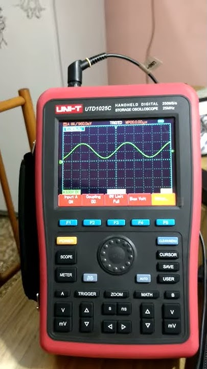 Prueba generador de onda senoidal AD9851 - YouTube