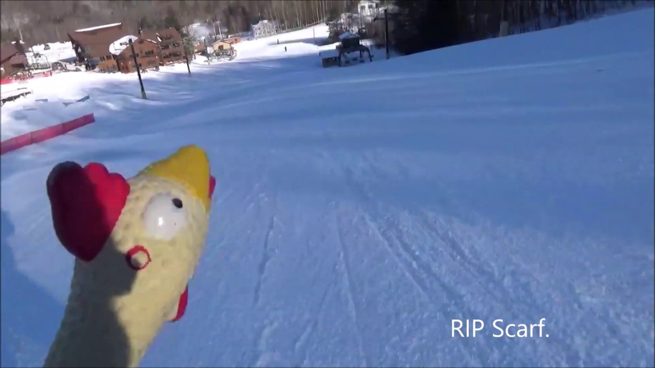 Rubber Chicken Skiing! - YouTube