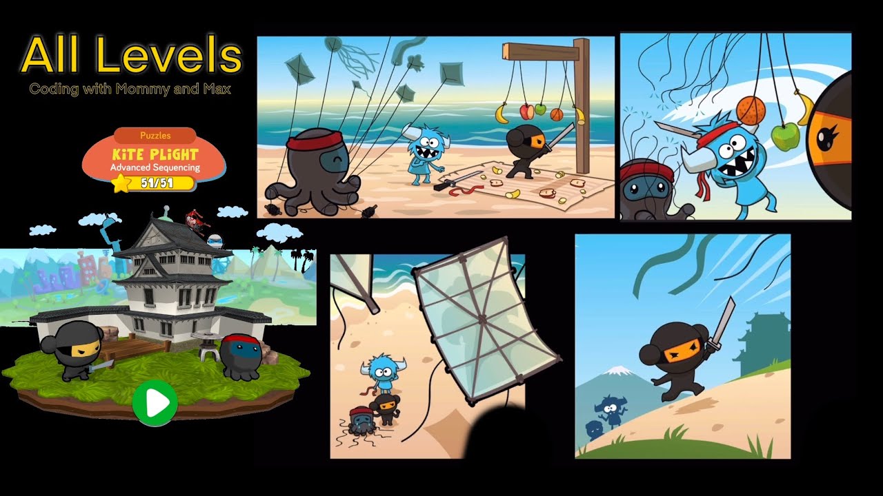 Puzzles Levels 3 1-10 | CodeSpark Academy learn Advanced Sequencing in ...