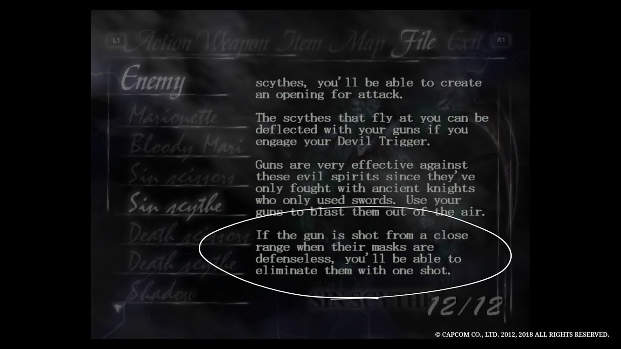 Devil May Cry - Sin Scythe - Paragraph 12 - YouTube