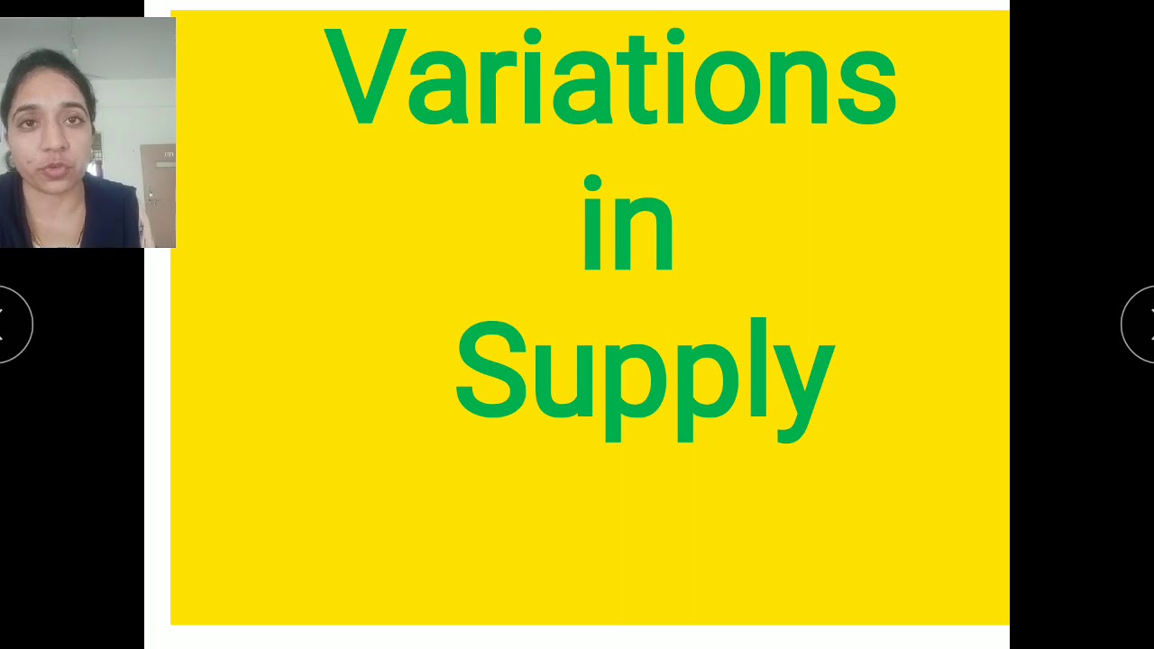 Variations in Supply - YouTube