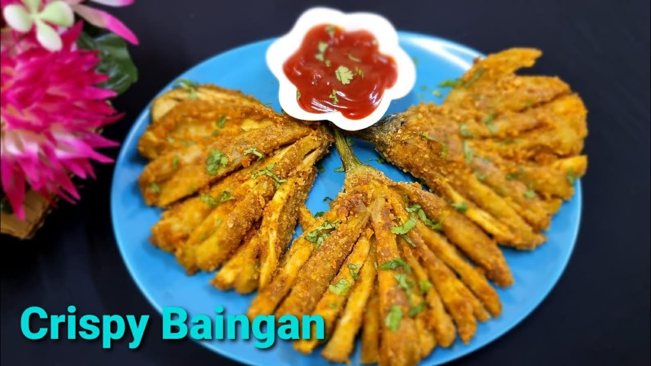 Crispy Baingan Fried | Fried Bringle Recipe | Crispy Eggplant fry - YouTube
