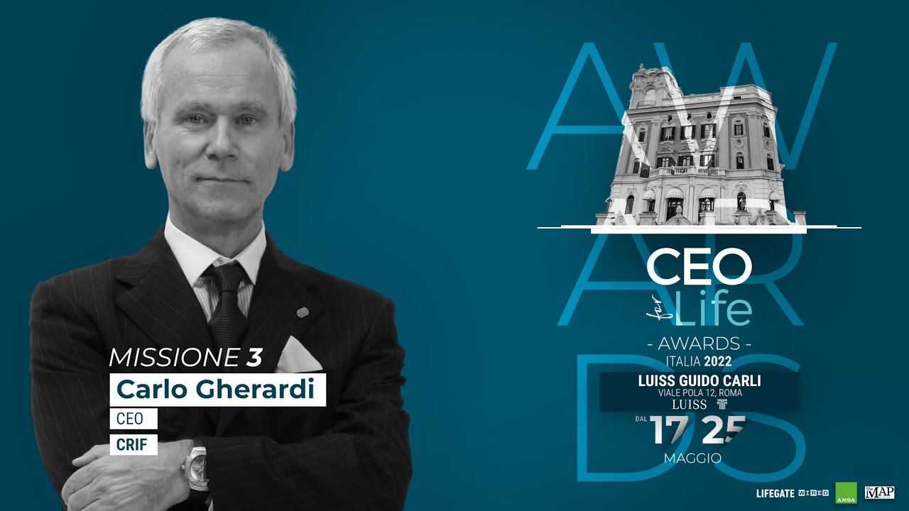 Carlo Gherardi, CEO CRIF - CEOforLIFE Awards Italia 2022 - YouTube