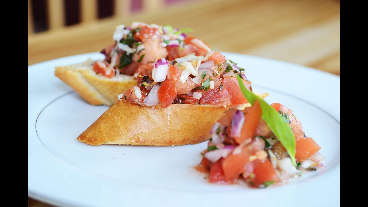 Prom Menu: Bruschetta | In a Nutshell Food - YouTube
