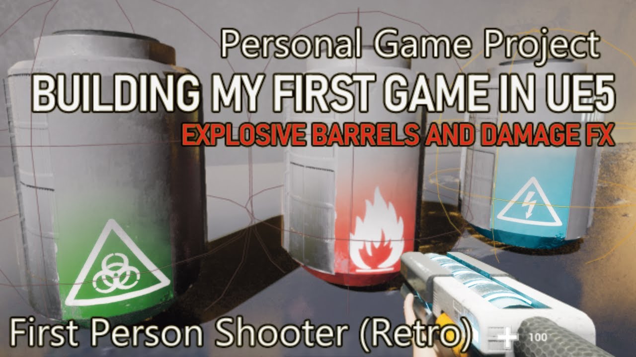Building my first game in UE5 - Episode 2 - Explosive Barrels! - YouTube