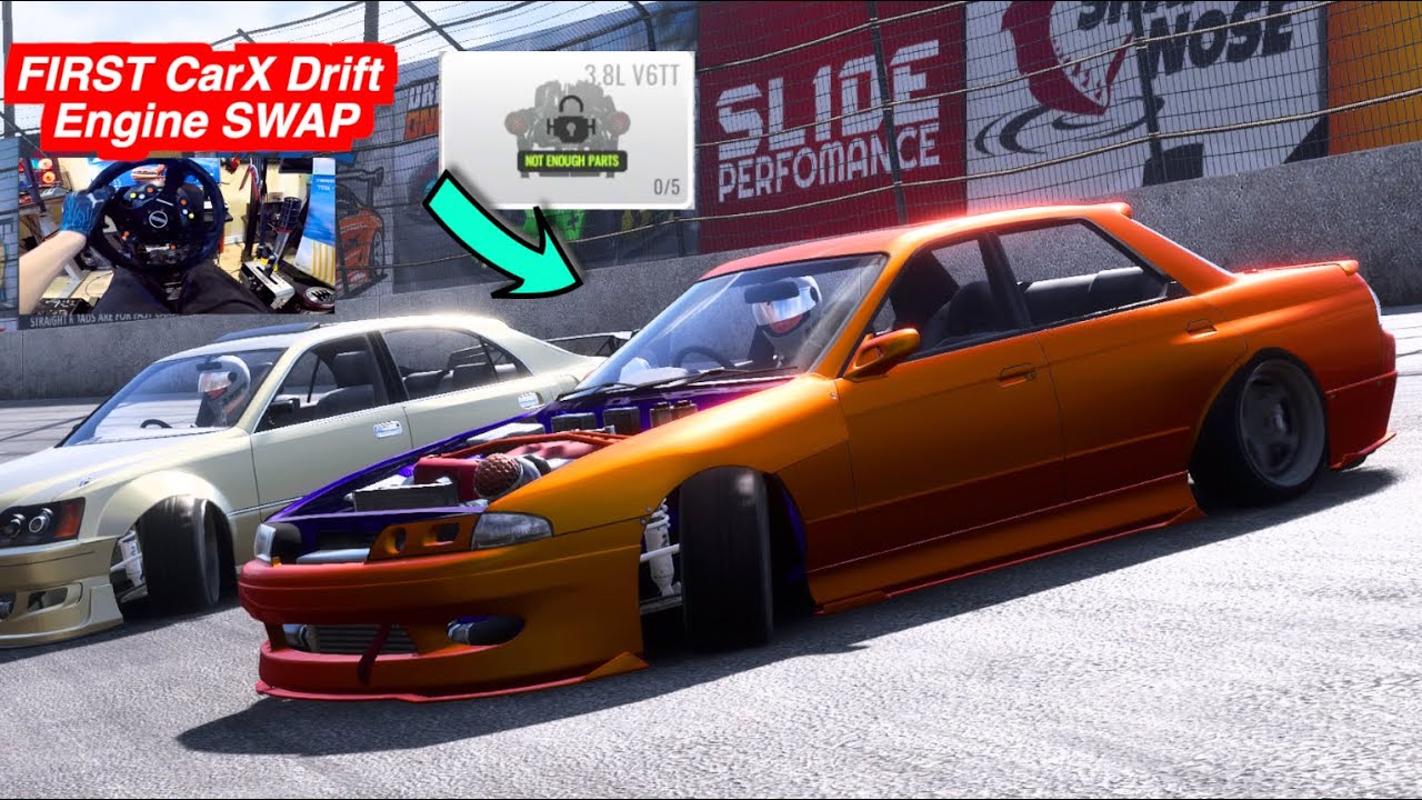 CarX Drift Racing - How Long Do Engine SWAPS Take?? FIRST Twin Turbo VR38 Swap!! - YouTube
