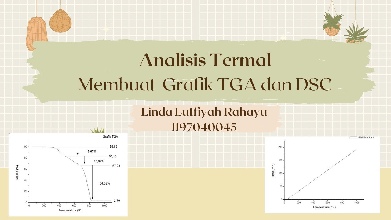 Analisis Termal: Membuat Grafik TGA dan DSC dengan Software Origin ...