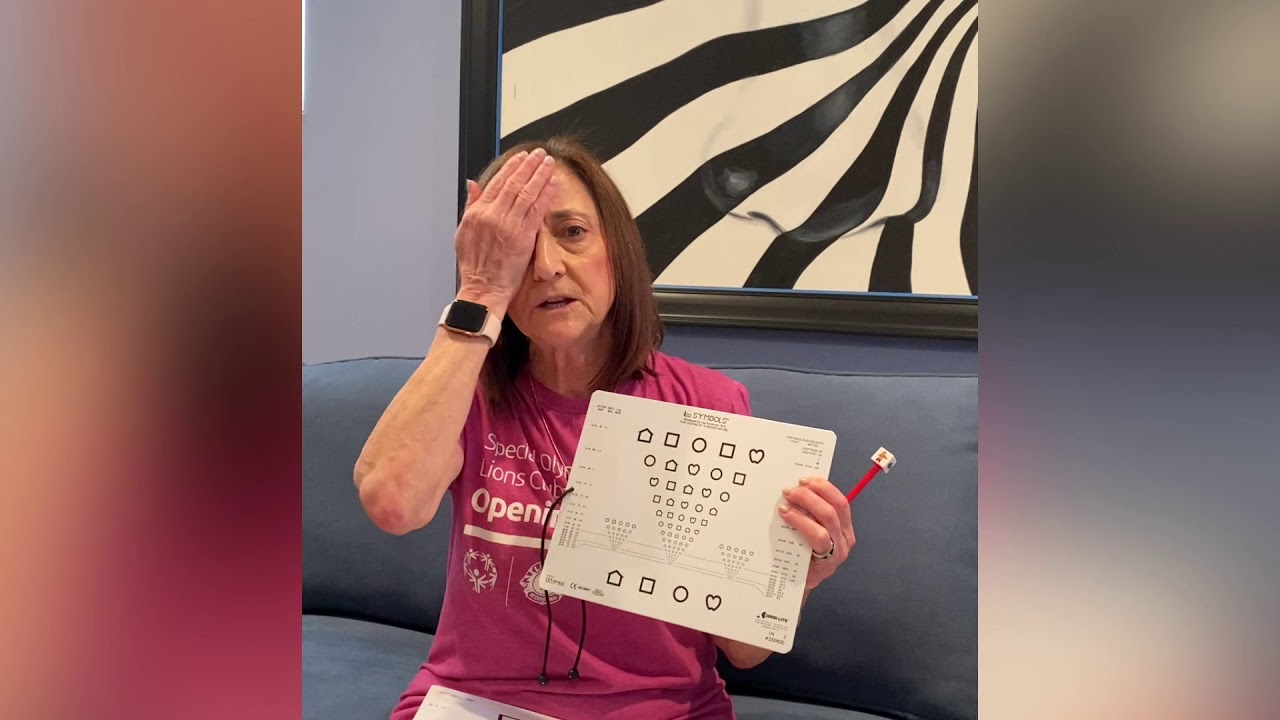 Sandy Block Special Olympics Screenings Part 1; Near Acuity Testing ...