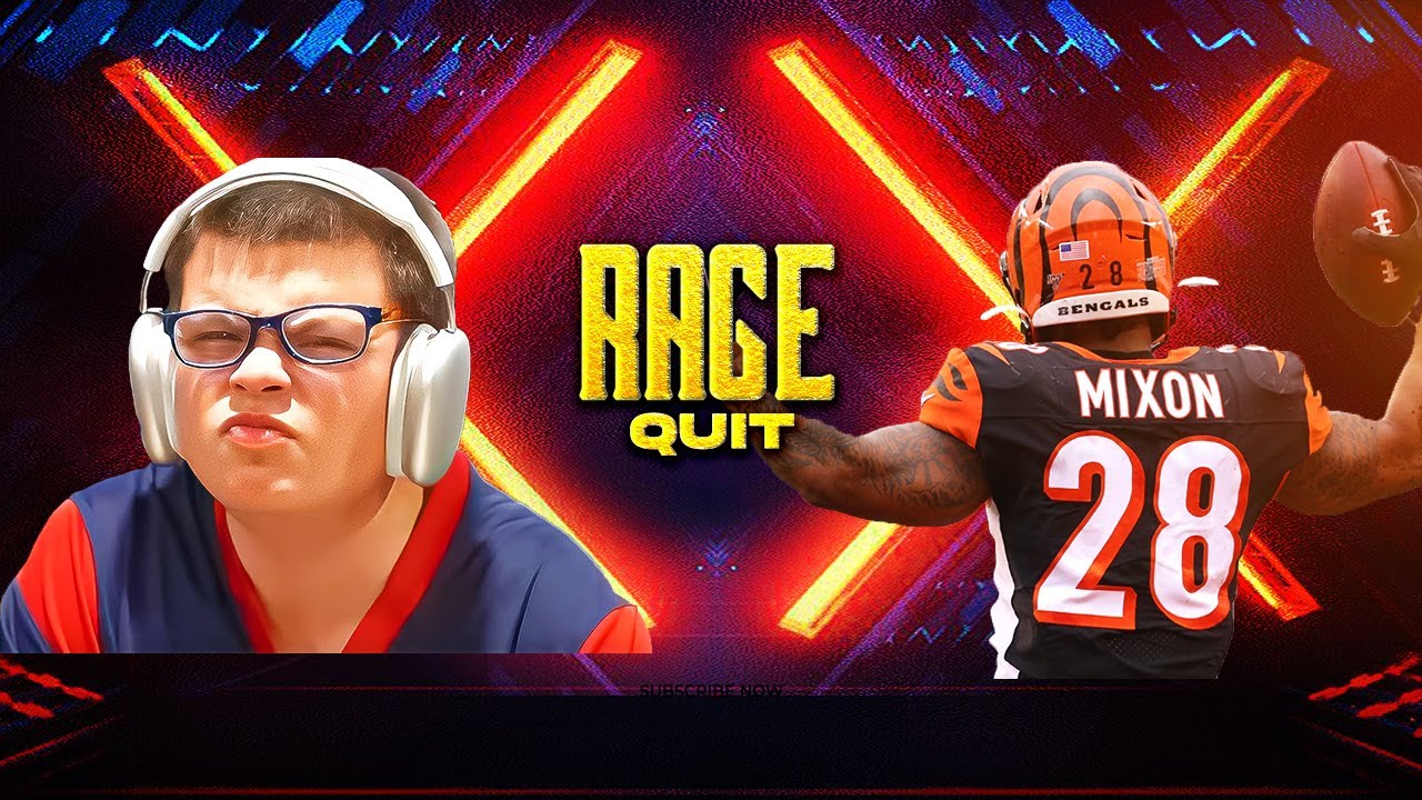 Sketch RAGE Quits VS Joe Mixon Game 1 - YouTube