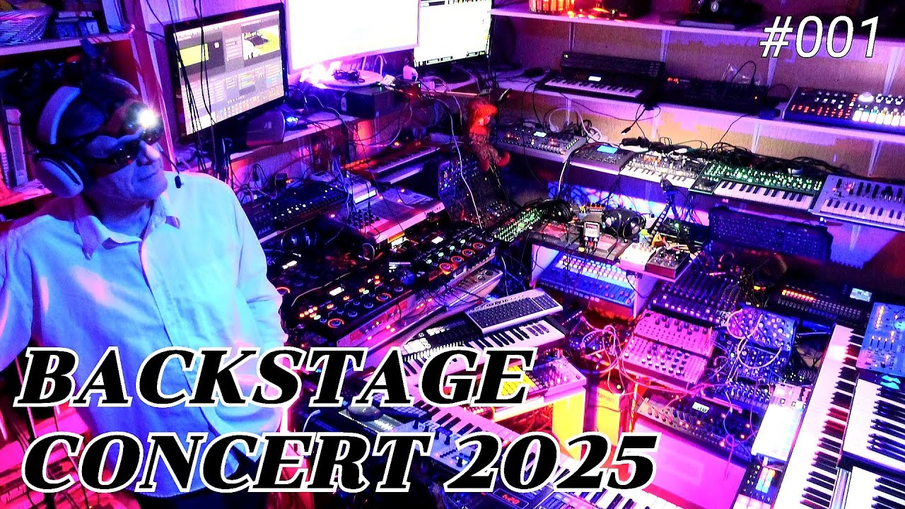 🌐 BACKSTAGE CONCERT 2025 #001 by Eddy Sonik 🎧 | STUDIO LIVE | AMBIENT ...