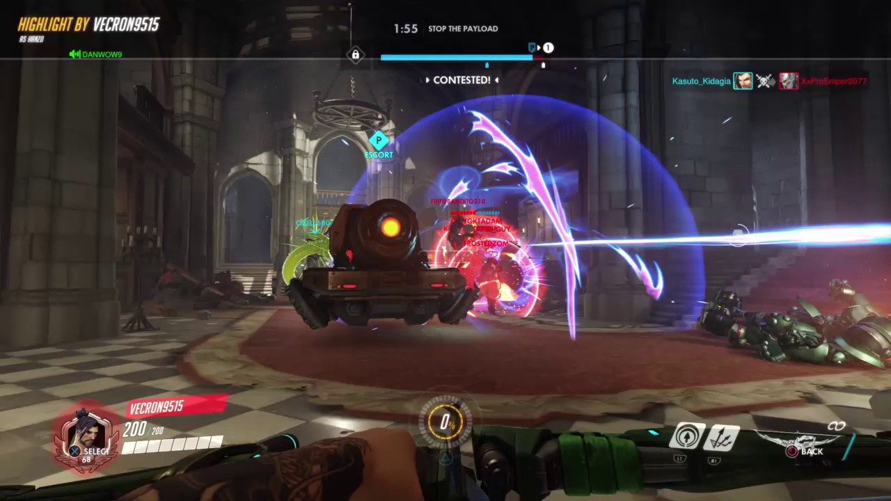 Overwatch: Highlight - Hanzo & Zarya Combine Ultimate: Gravity Dragon ...