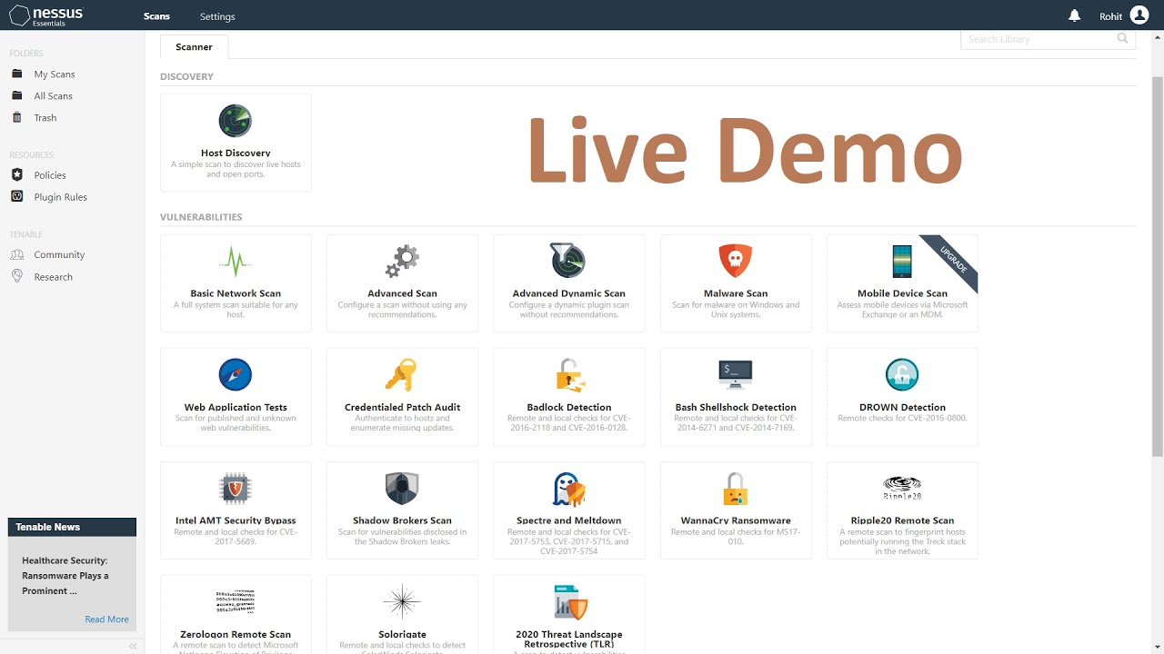 How To Install Nessus? vulnerability Management tool, Perform Live ...