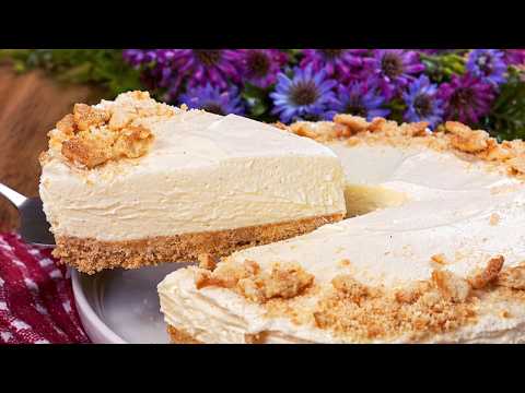 Fırın gerektirmeyen, çok kolay cheesecake! Yumurta, jelatin ve yoğunlaştırılmış süt yok!