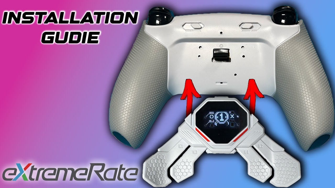 ExtremeRate Spark Back Paddle Kit Installation PS5 Controller - YouTube