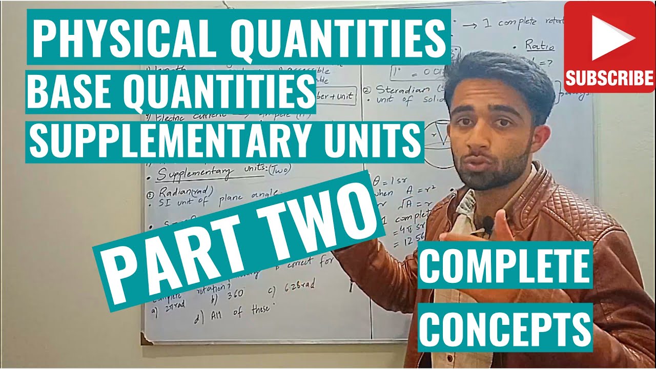 Physical Quantities | Base quantities | Supplementary Units| PART TWO ...